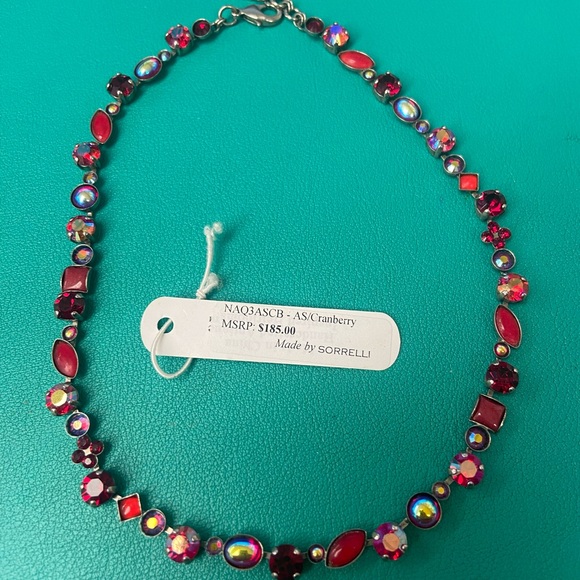 Sorrelli | Jewelry | Sorrelli Cranberry And Gold Necklace | Poshmark
